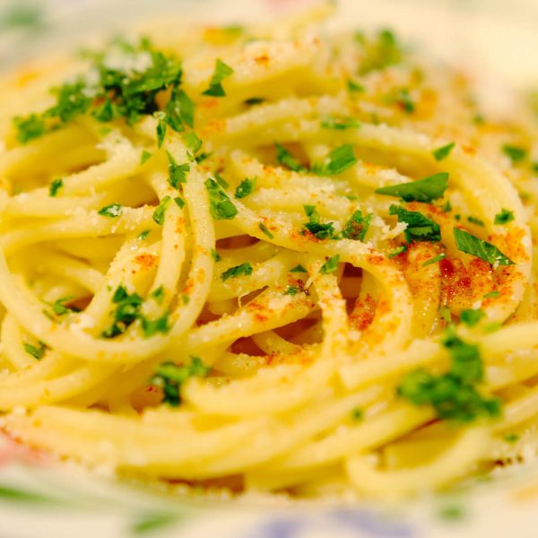 Spaghetti Garlic and Oil Recipe - Jeremy Sciarappa